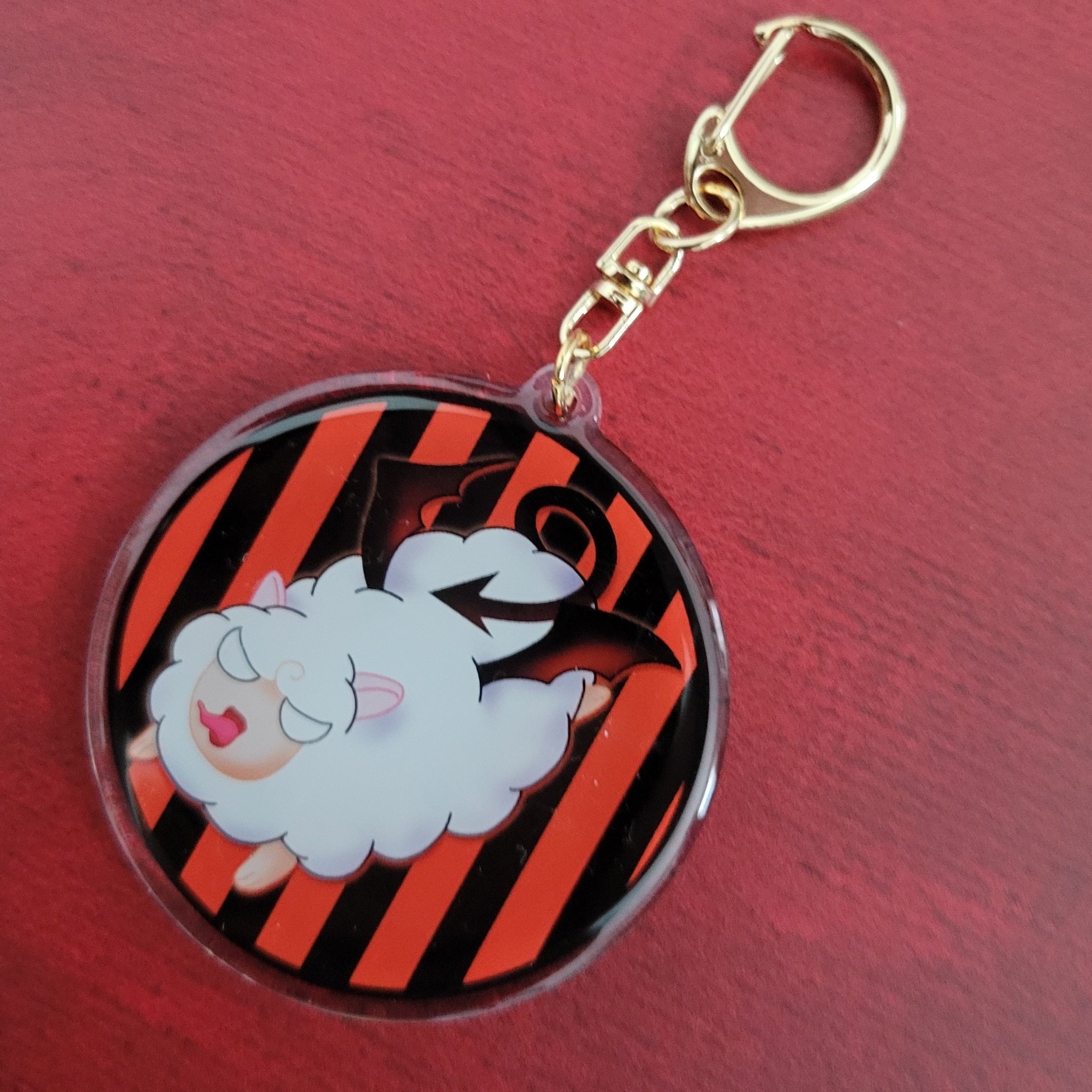 Acrylic Keychain - PIU Diggy the Sheep – Mosaic Pawprint