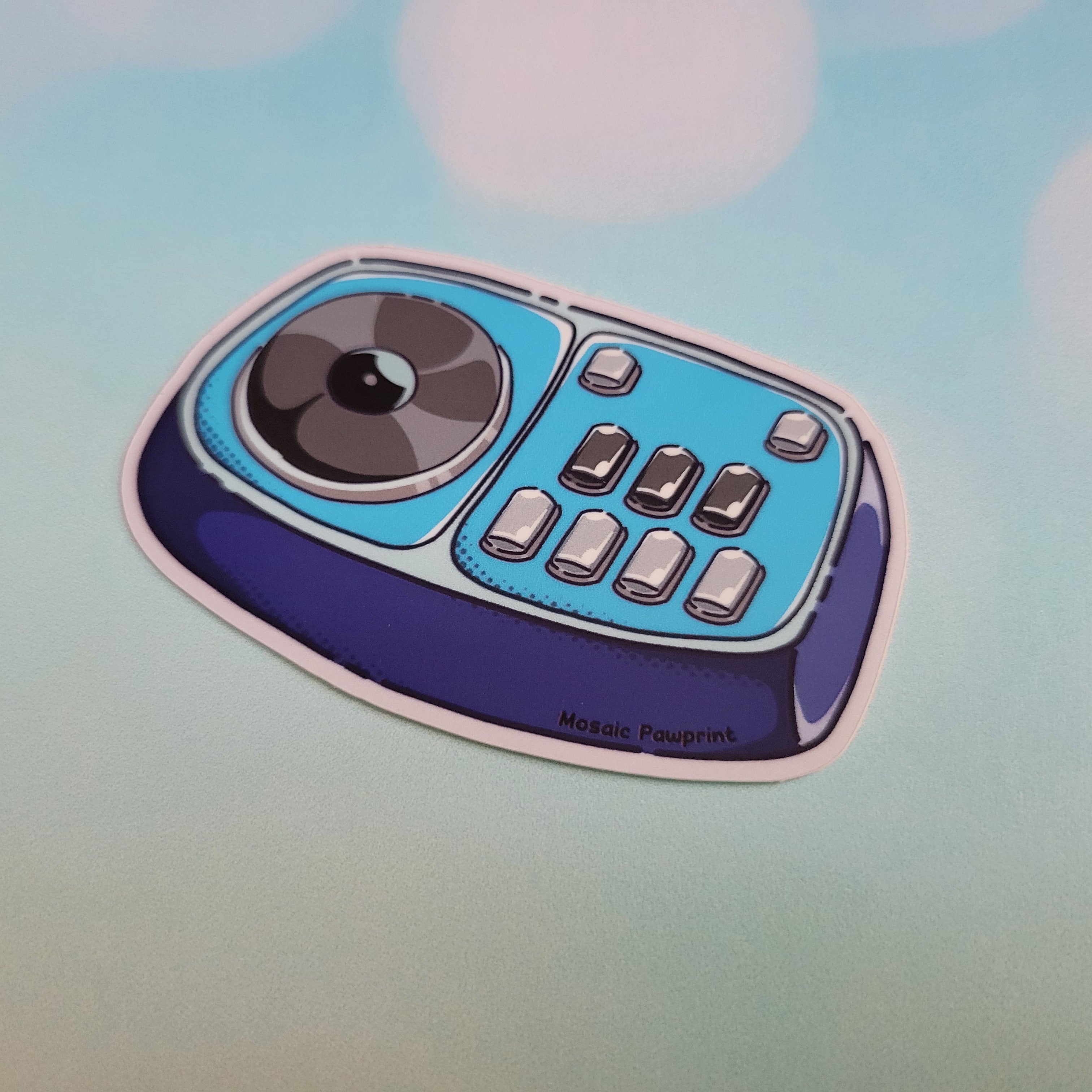 Vinyl sticker - IIDX controller – Mosaic Pawprint
